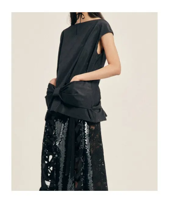 Simone Rocha Bow-detail Peplum Top