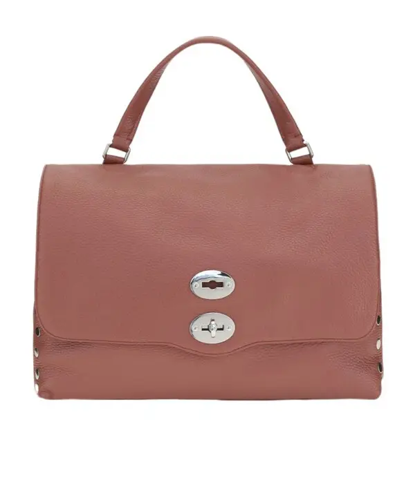 ZANELLATO Postina Twist-lock Medium Tote Bag - Pink