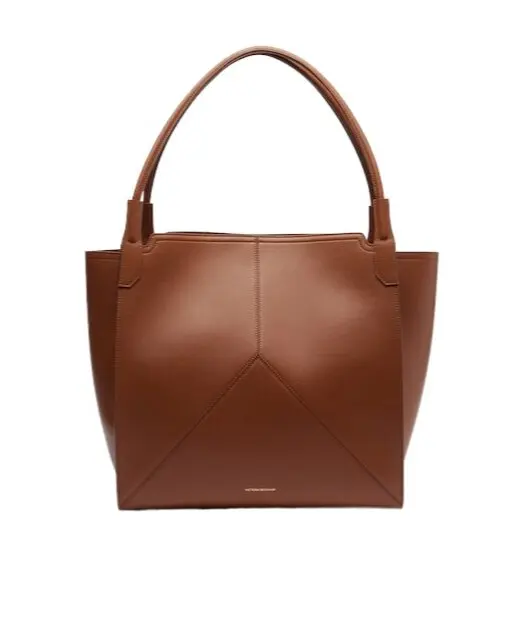 Victoria Beckham Large Leather Tote Bag - Brown