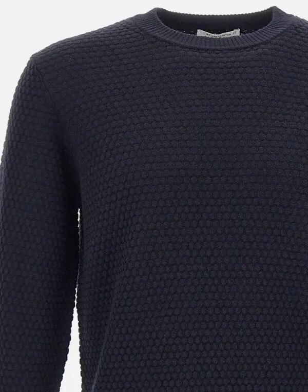 KANGRA Textured Crew Neck Knitted Sweater