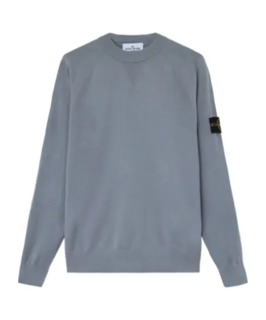 Stone Island Loose-fit Raglan Sleeve Crewneck Jumper - Ashes