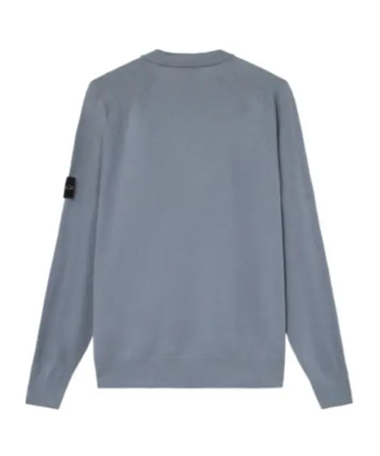 Stone Island Loose-fit Raglan Sleeve Crewneck Jumper - Ashes