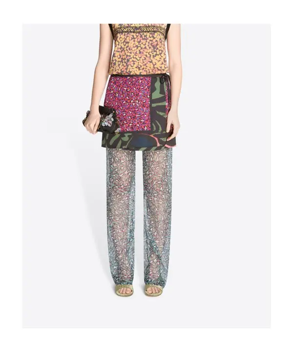 Dries Van Noten Printed Wrap Skirt