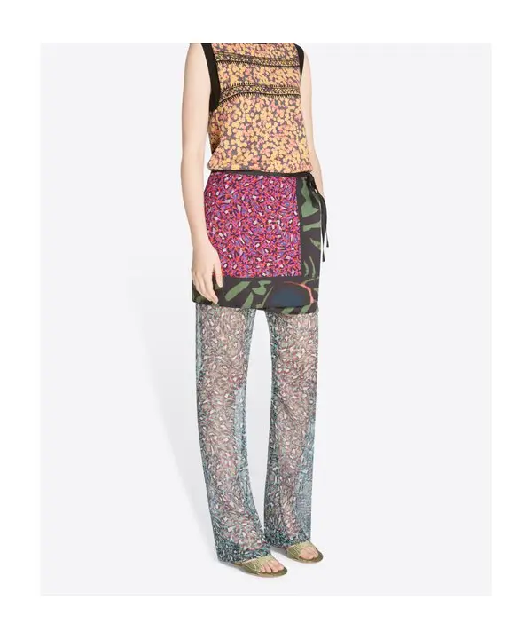 Dries Van Noten Printed Wrap Skirt