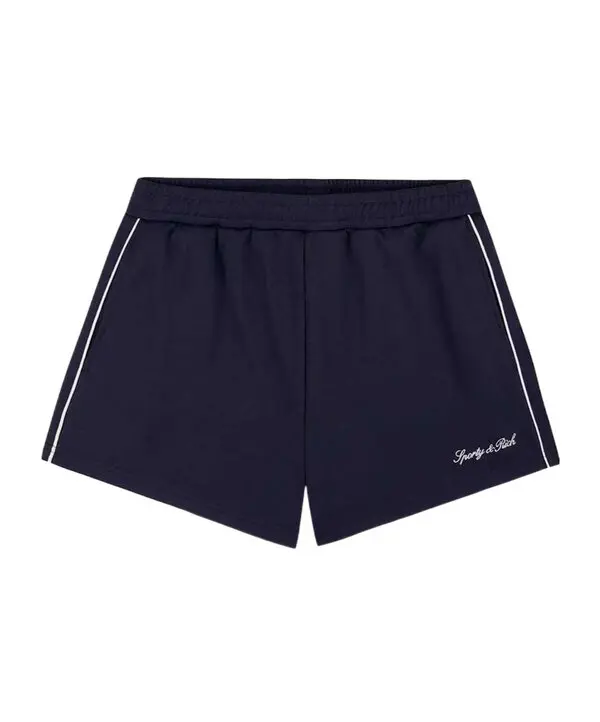 SPORTY  RICH Sporty & Rich Embroidered Logo Shorts
