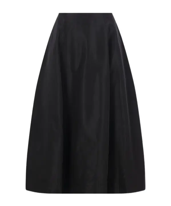 Simone Rocha Taffeta Circle Midi Skirt - Black