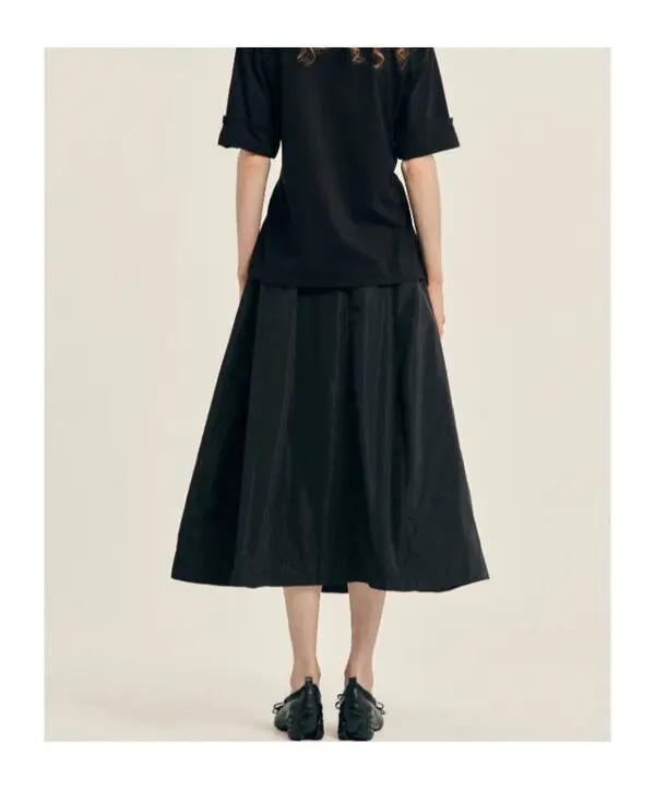 Simone Rocha Taffeta Circle Midi Skirt