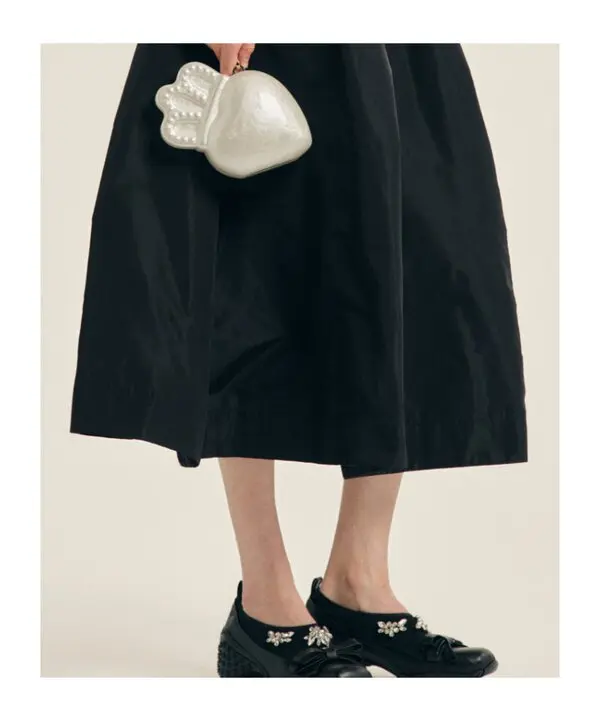 Simone Rocha Taffeta Circle Midi Skirt