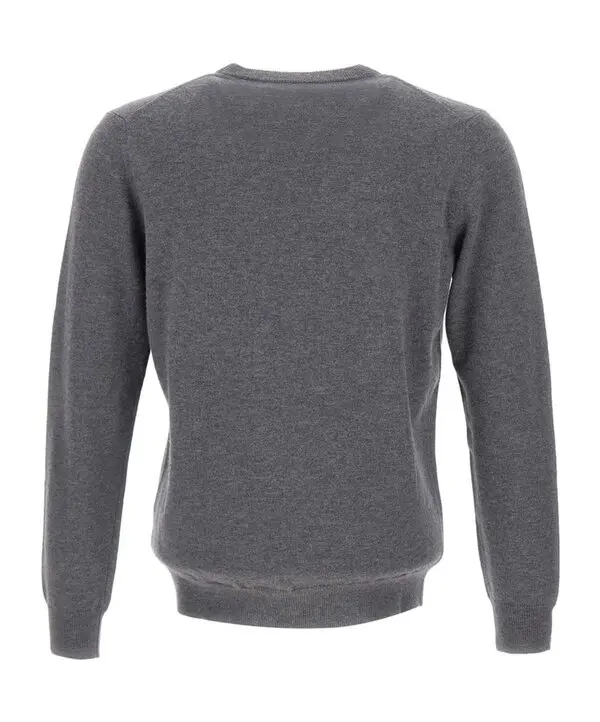 KANGRA Ribbed Trim Knitted Sweater