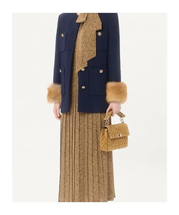 Valentino Garavani Rockstud Spike Medium Suede Bag