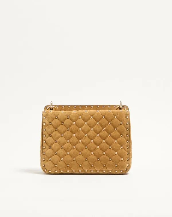 Valentino Garavani Rockstud Spike Medium Suede Bag