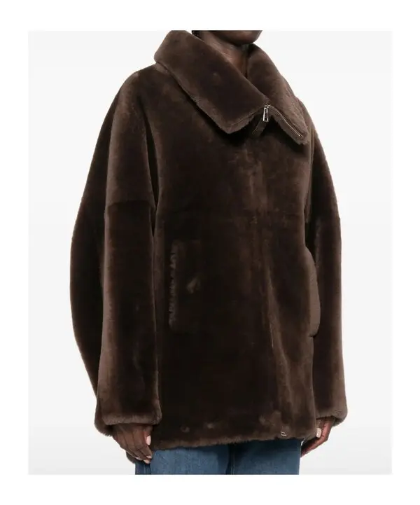 BLANCHA Long-sleeved Fur Jacket