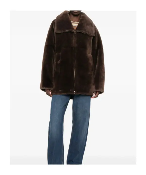 BLANCHA Long-sleeved Fur Jacket