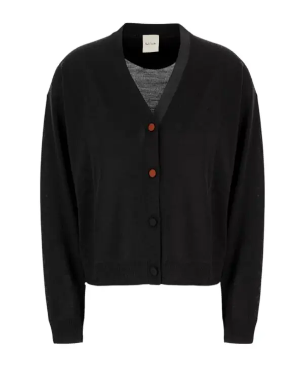Paul Smith V Neck Knit Top Long Sleeves
