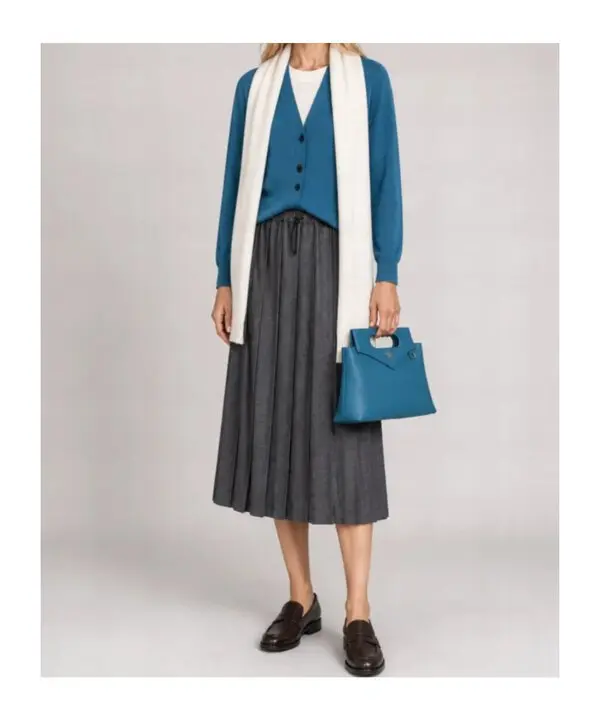 Paul Smith Cerulean Wool Blend Cardigan