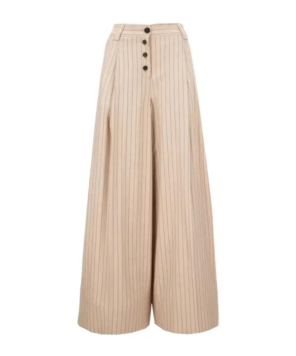 Paul Smith Embroidered Viscose Blend Pants