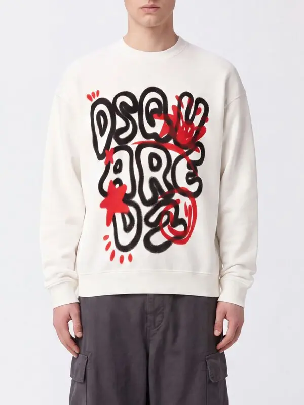 Dsquared2 Logo Print Crewneck Sweatshirt - White
