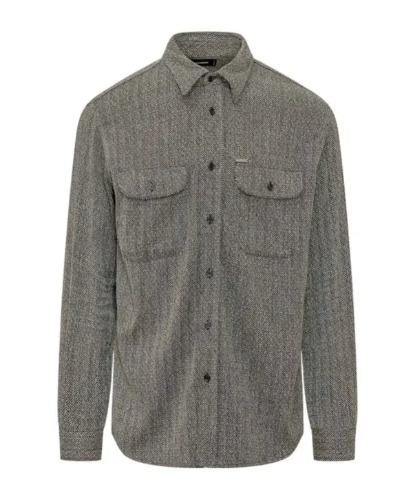 Dsquared2 Canadian Herringbone Shirt - Gray