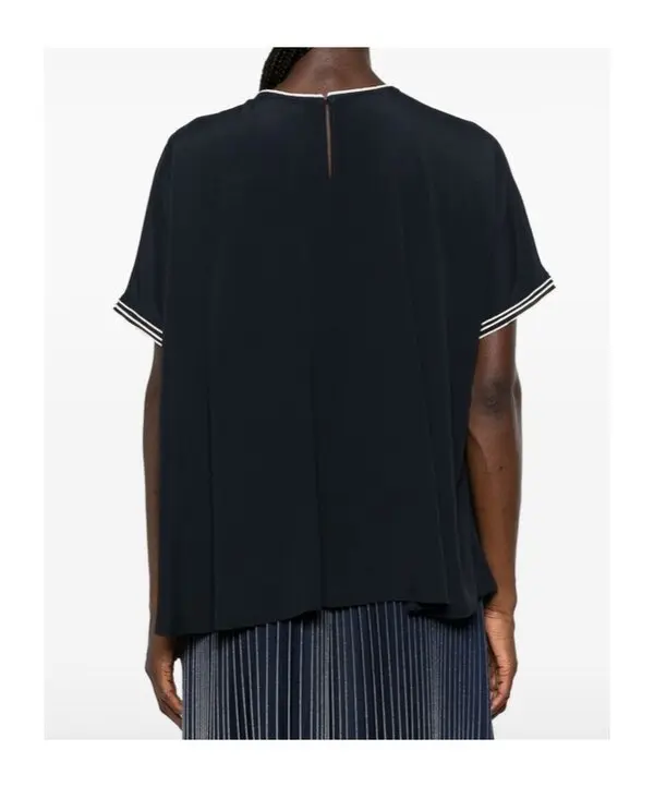 Fabiana Filippi Striped Trim T-shirt