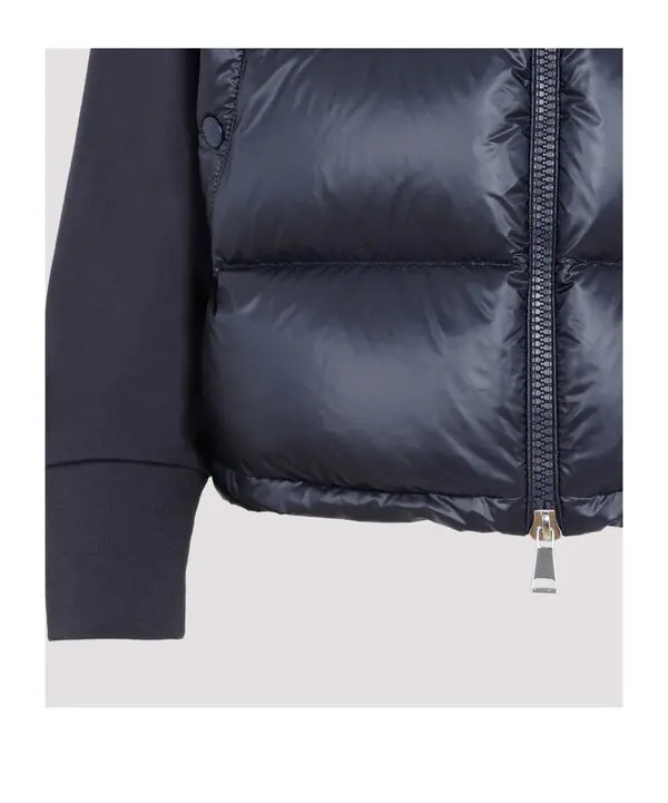 Moncler Padded Zip-up Sweatshirt With Terry Logo Patch