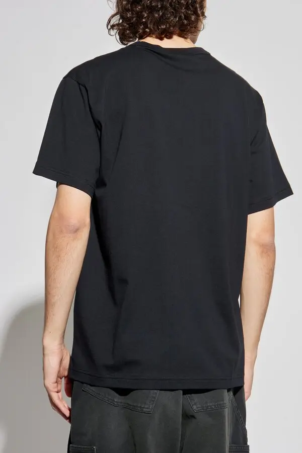 Versace Logo Printed Crewneck T-shirt