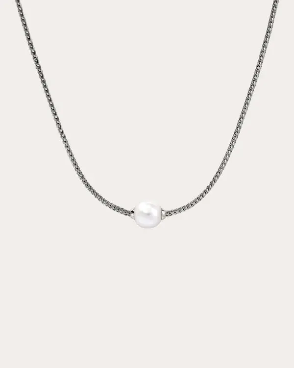 John Hardy Cultured Pearl Jh Essential Necklace - Silver