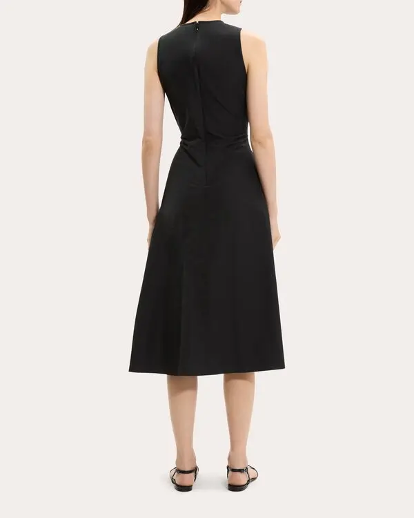 Theory Asymmetric Ruched Tank Dress
