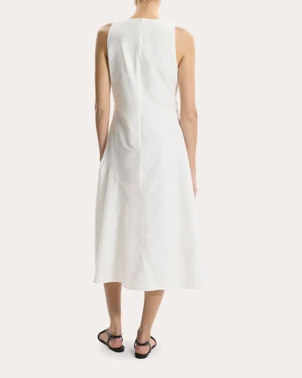 Theory Asymmetric Ruched Tank Dress