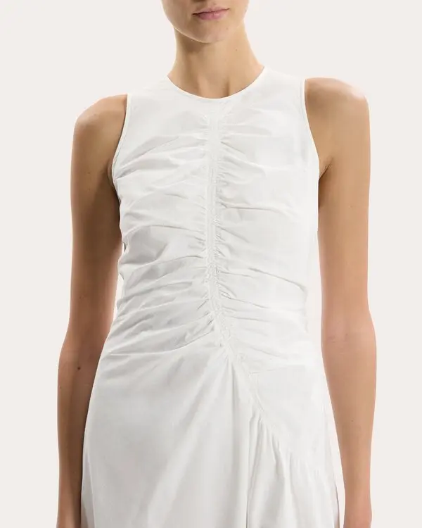Theory Asymmetric Ruched Tank Dress