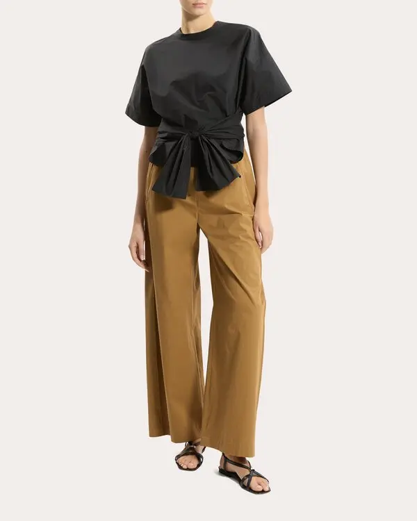 Theory Boxy Tie-front Top