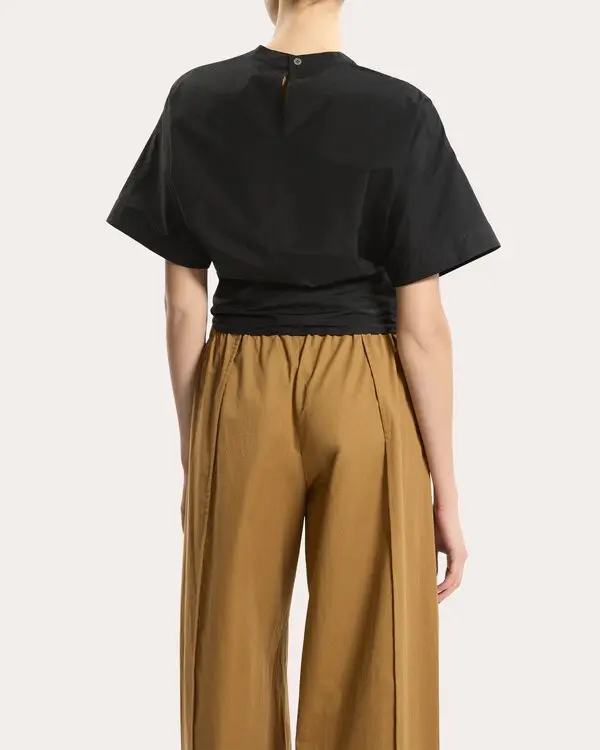 Theory Boxy Tie-front Top