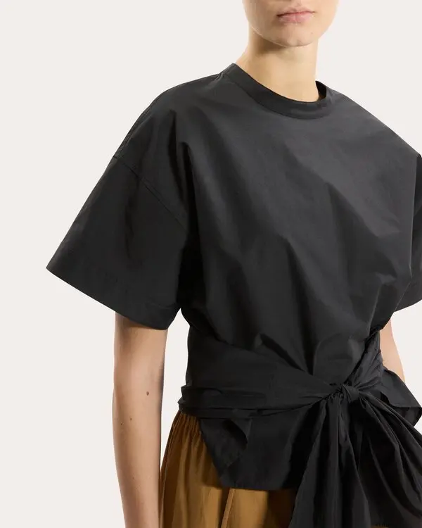 Theory Boxy Tie-front Top