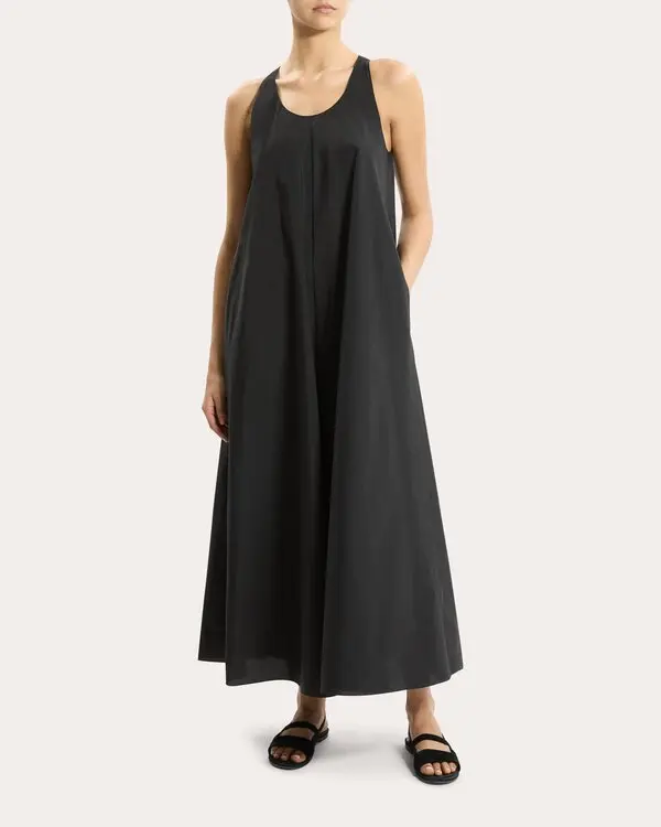 Theory Scoop Neck Tent Dress - Black