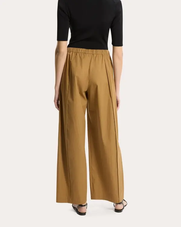 Theory Cotton Curved Parachute Pants