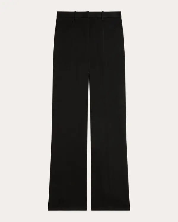 Theory Satin Slim Straight-leg Pants