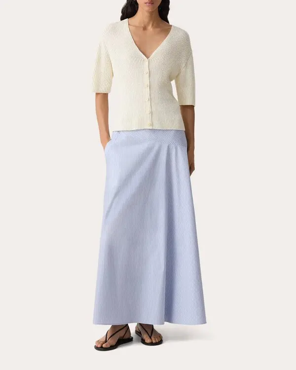 Theory Knit Shaped V-neck Cardigan