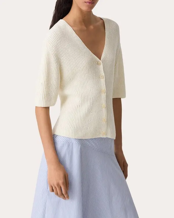 Theory Knit Shaped V-neck Cardigan