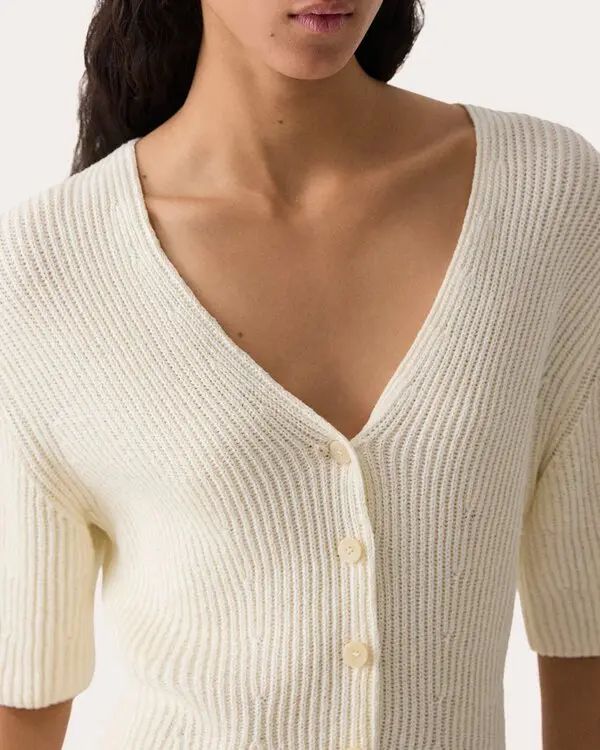 Theory Knit Shaped V-neck Cardigan