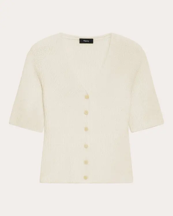 Theory Knit Shaped V-neck Cardigan