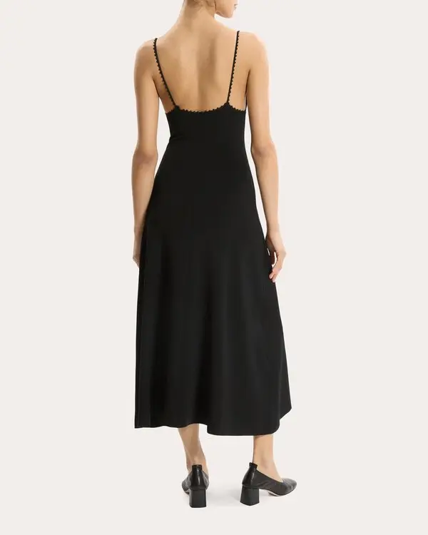 Theory Knit Crochet Boatneck Dress