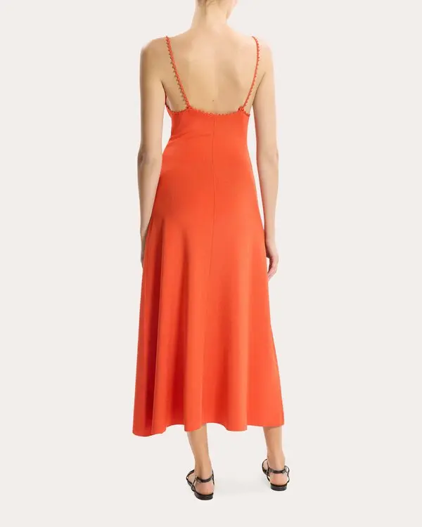 Theory Knit Crochet Boatneck Dress