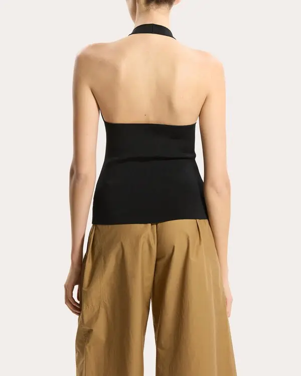 Theory Knit Halter Tank Top