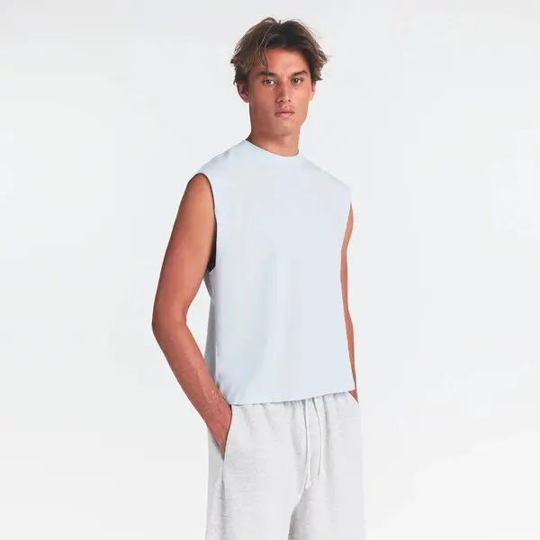 SKIMS Cropped Muscle Tank Top - Atmosphere