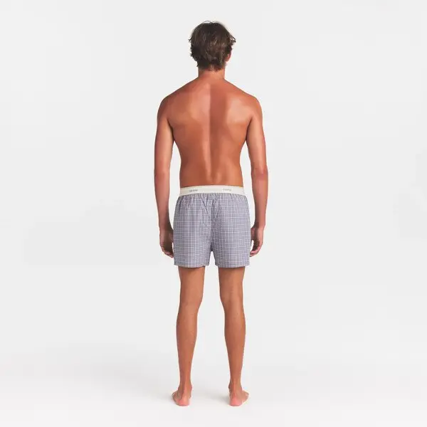 SKIMS Logo Band Boxer | Green | | Cotton Poplin