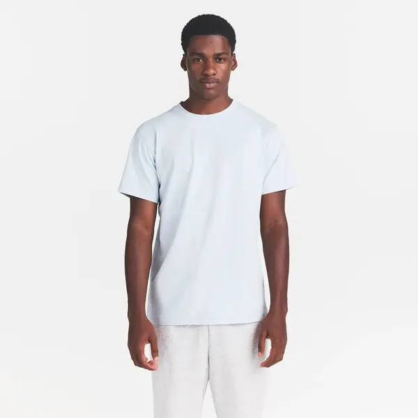 SKIMS Classic Crewneck | Blue | | Heavyweight Cotton - Atmosphere