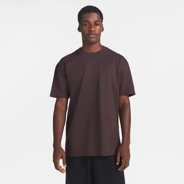SKIMS Relaxed T Shirt | Deep Neutral | | Heavyweight Cotton - Raisin