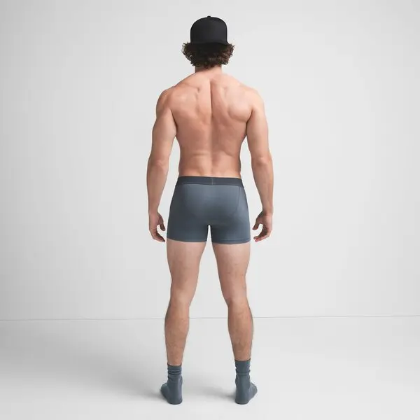 SKIMS 3" Boxer Brief | Blue | | Cotton - Kyanite