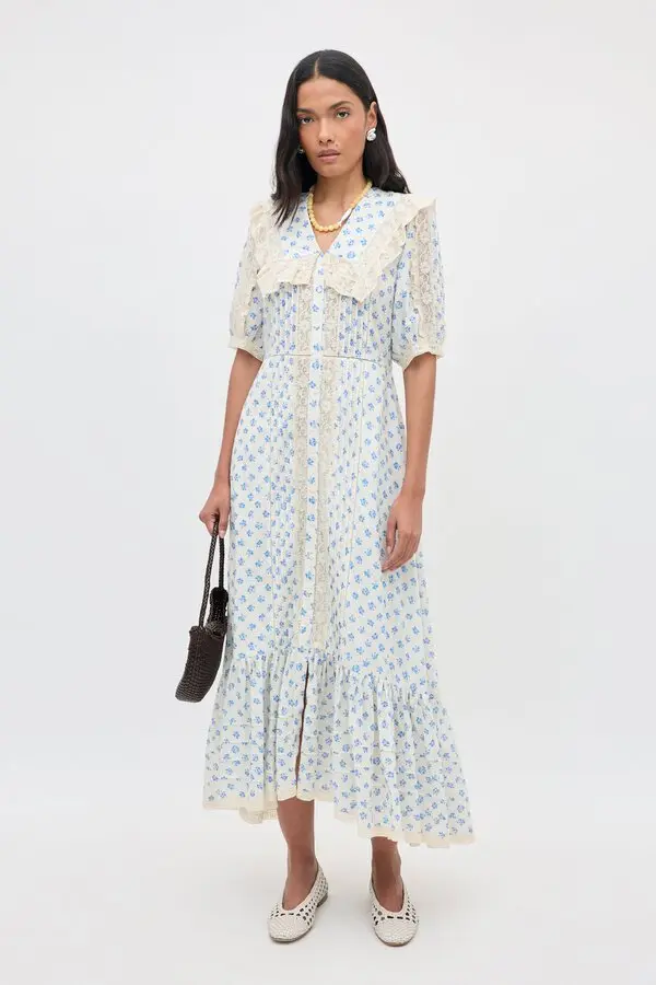 Rixo Edina Seville Floral Cream Regular
