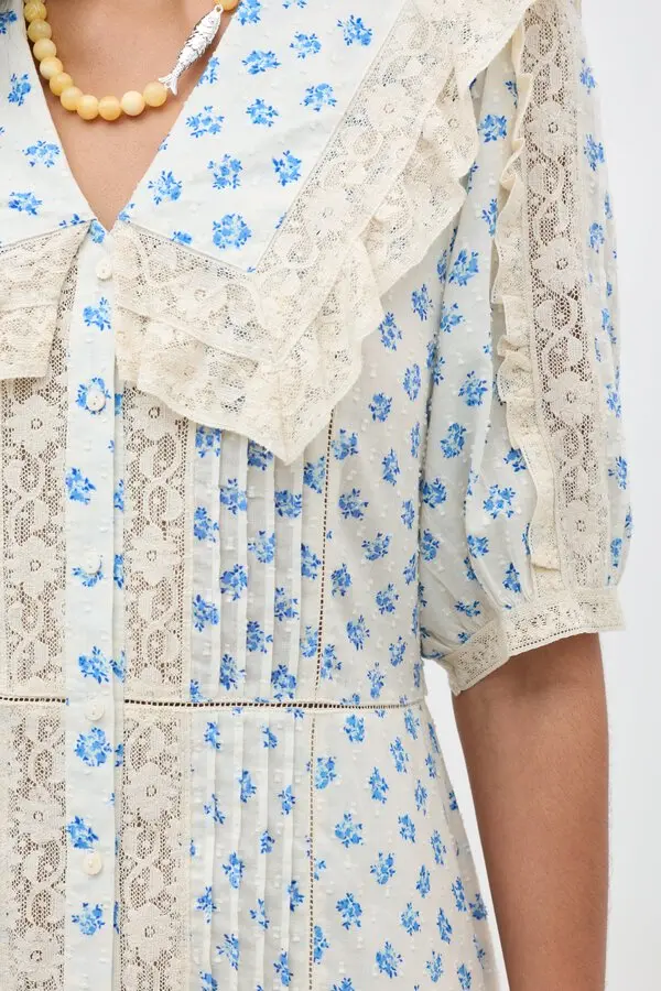 Rixo Edina Seville Floral Cream Regular