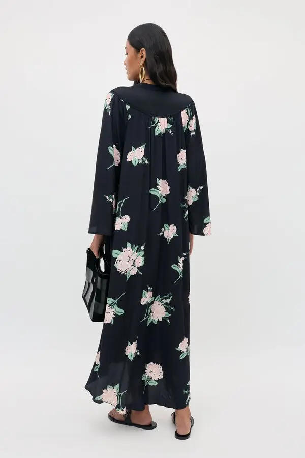 Rixo Lucilla Peonies Scatter Regular Dress